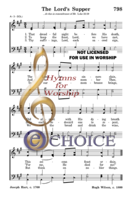 THE LORD’S SUPPER | R. J. Stevens Music