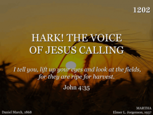 HARK! THE VOICE OF JESUS CALLING | R. J. Stevens Music