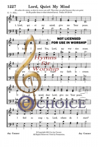 LORD, QUIET MY MIND | R. J. Stevens Music