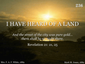 I Have Heard Of A Land | R. J. Stevens Music