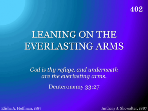 Leaning On The Everlasting Arms | R. J. Stevens Music