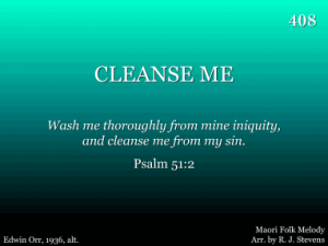Cleanse Me | R. J. Stevens Music