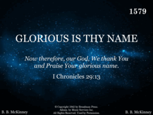 GLORIOUS IS THY NAME | R. J. Stevens Music