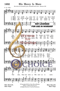 HIS MERCY IS MORE | R. J. Stevens Music