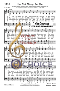 DO NOT WEEP FOR ME | R. J. Stevens Music
