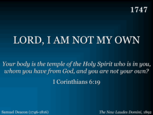 LORD, I AM NOT MY OWN | R. J. Stevens Music
